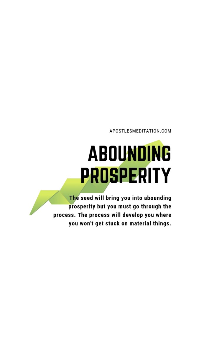 Abounding Prosperity – Apostle's Daily Meditations